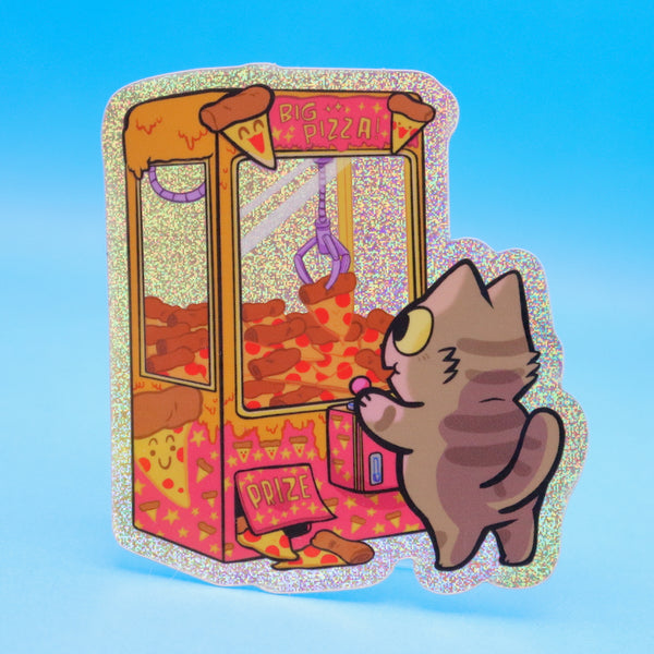 Claw Machine Cat Vinyl Sticker – Our Super Adventure Official Online Store